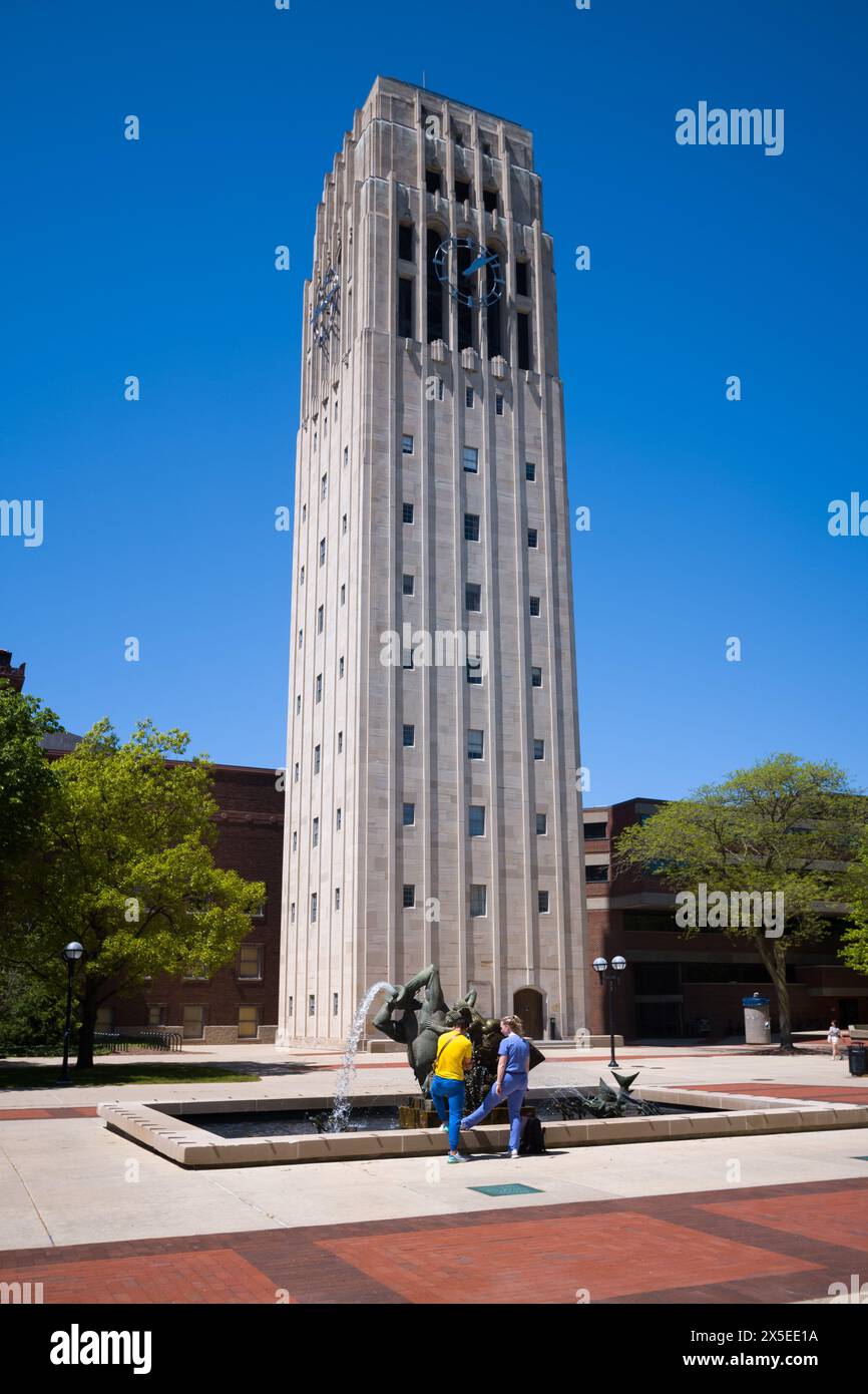 Burton Memorial Tower at the University of Michigan, Ann Arbor Michigan ...