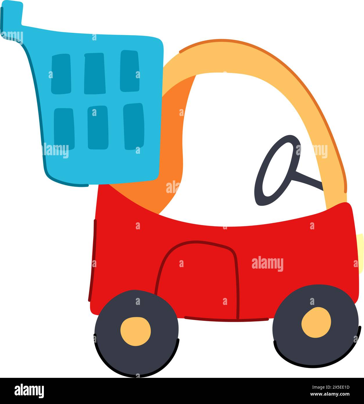 discount cart toy cartoon vector illustration Stock Vector Image & Art ...