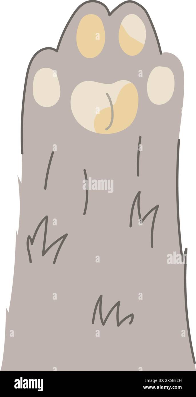 animal cat paw cartoon vector illustration Stock Vector Image & Art - Alamy