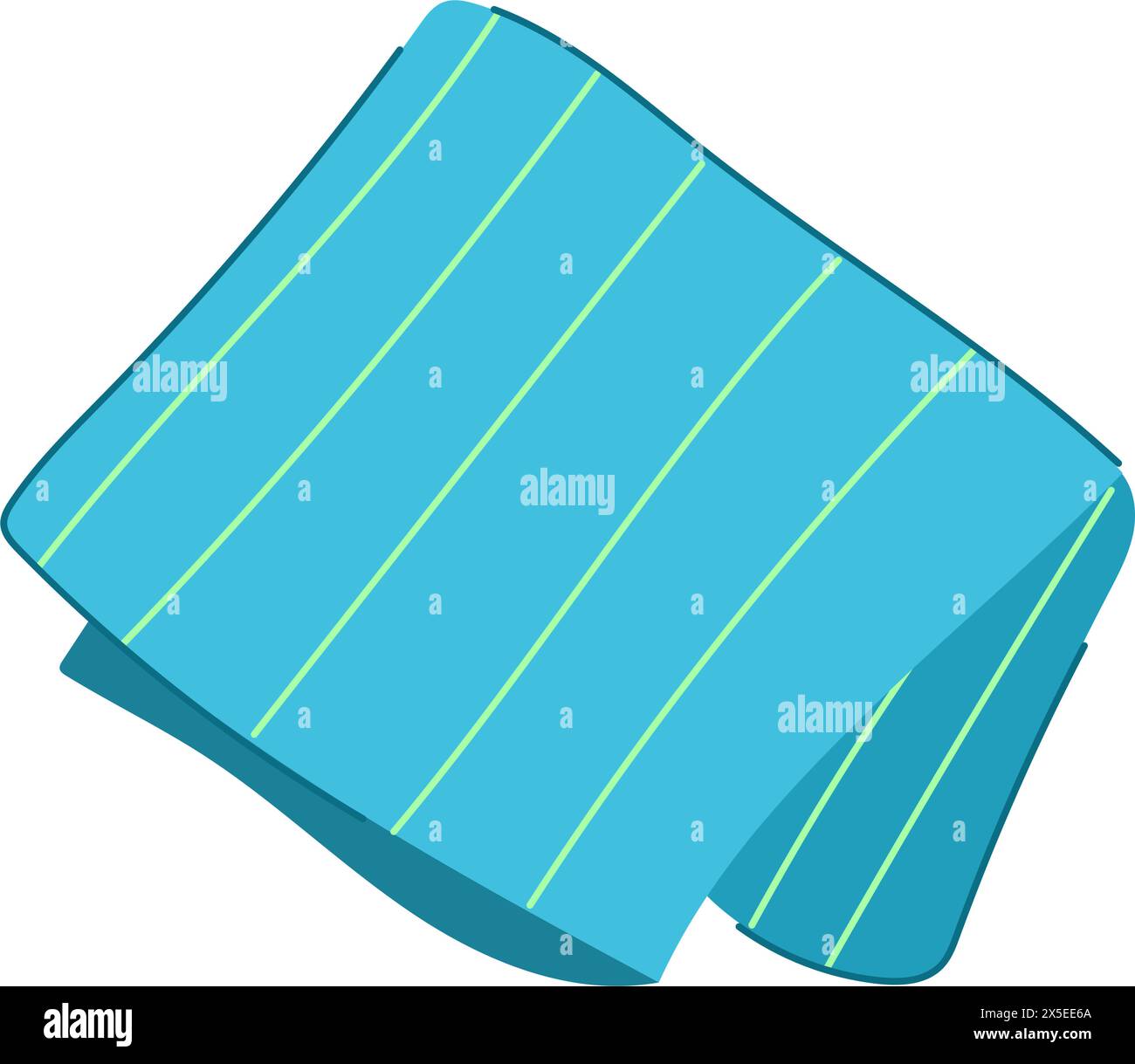 fabric cloth napkin cartoon vector illustration Stock Vector Image ...