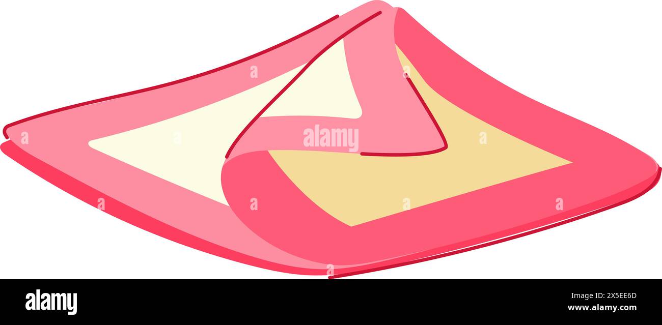 table cloth napkin cartoon vector illustration Stock Vector Image & Art ...