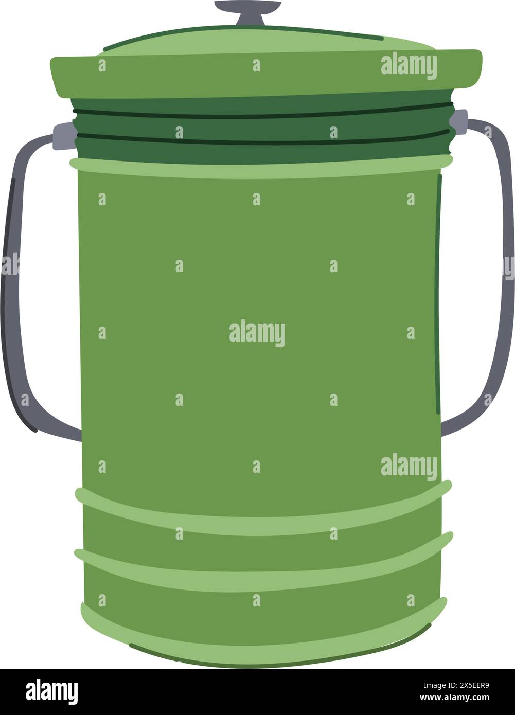 Recycle Compost Bin Cartoon Vector Illustration Stock Vector Image