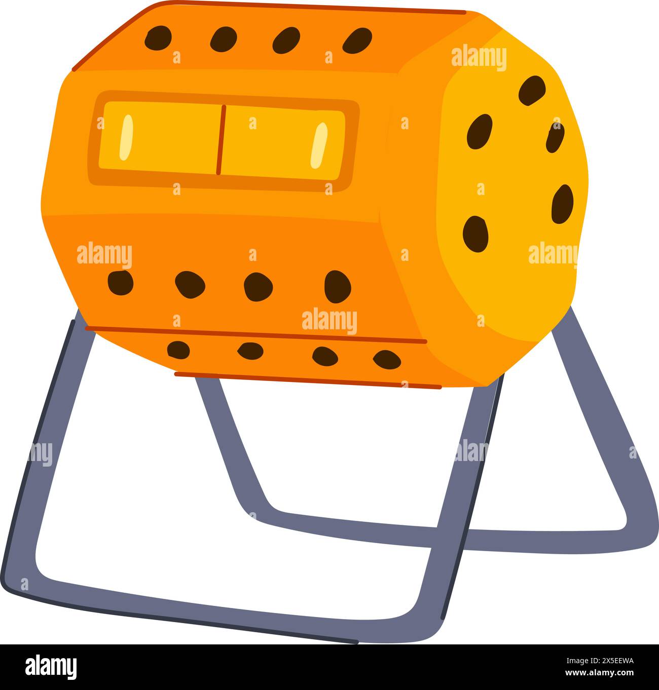 kitchen compost bin cartoon vector illustration Stock Vector Image ...