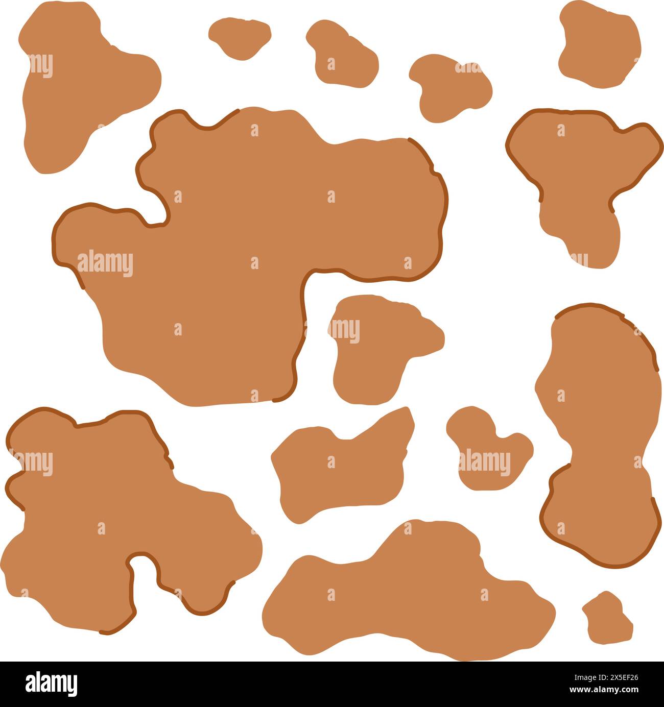seamless cow skin cartoon vector illustration Stock Vector Image & Art ...