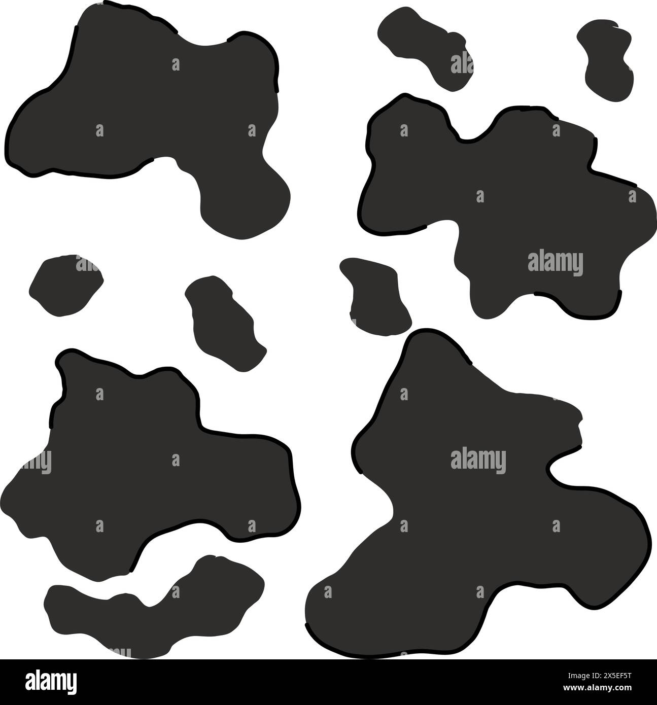 abstract cow skin cartoon vector illustration Stock Vector Image & Art ...
