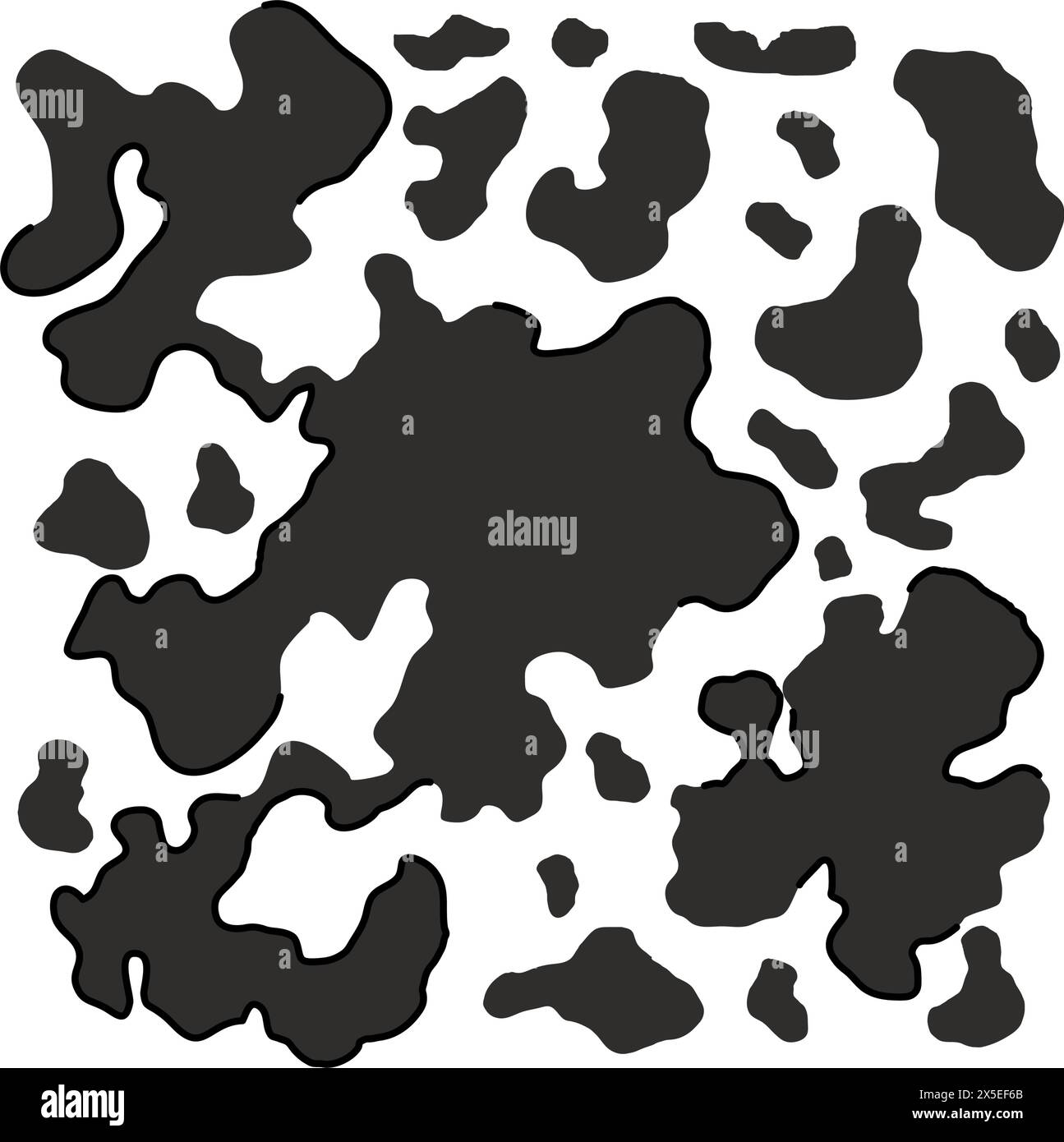 shape cow skin cartoon vector illustration Stock Vector Image & Art - Alamy