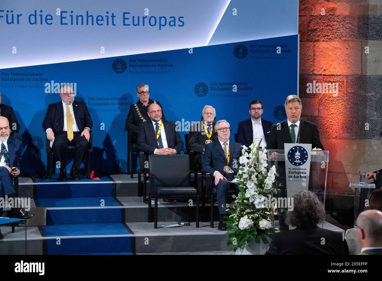 Uebersicht ueber das Podium, Rede von Robert HABECK ...