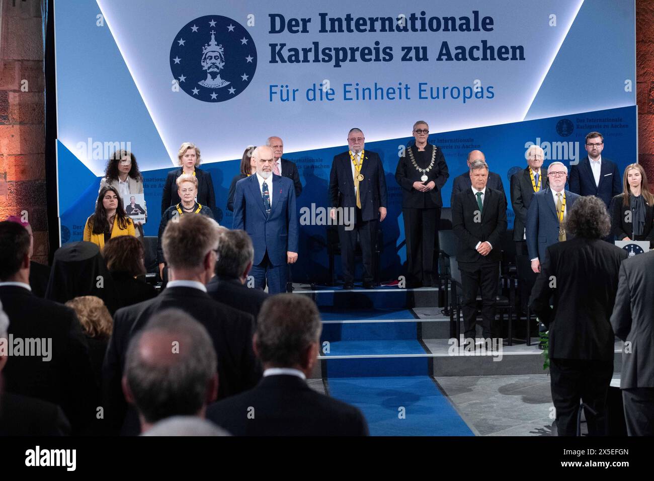 Uebersicht ueber das Podium, Internationaler Karlspreis der Stadt ...