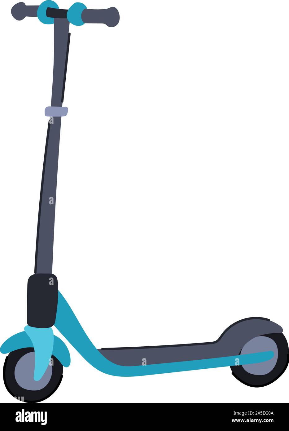 urban electric scooter cartoon vector illustration Stock Vector Image ...