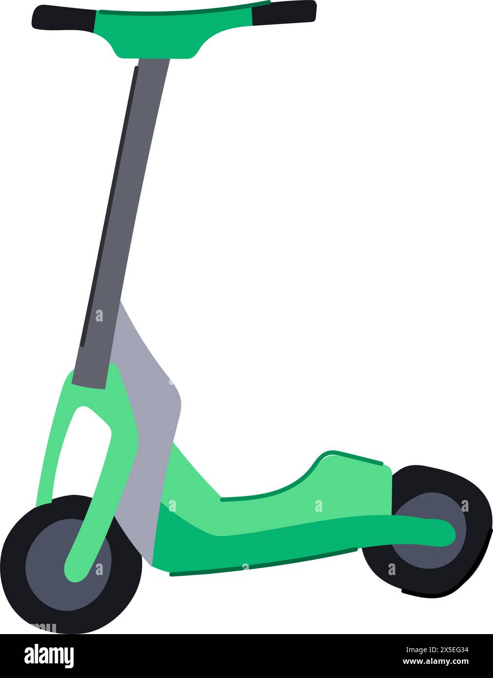 city electric scooter cartoon vector illustration Stock Vector Image ...