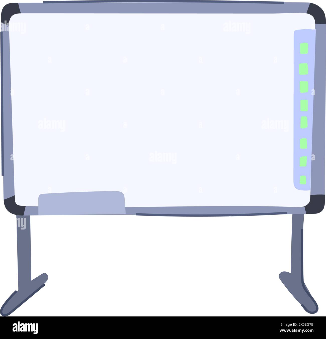 classroom electronic whiteboard cartoon vector illustration Stock ...