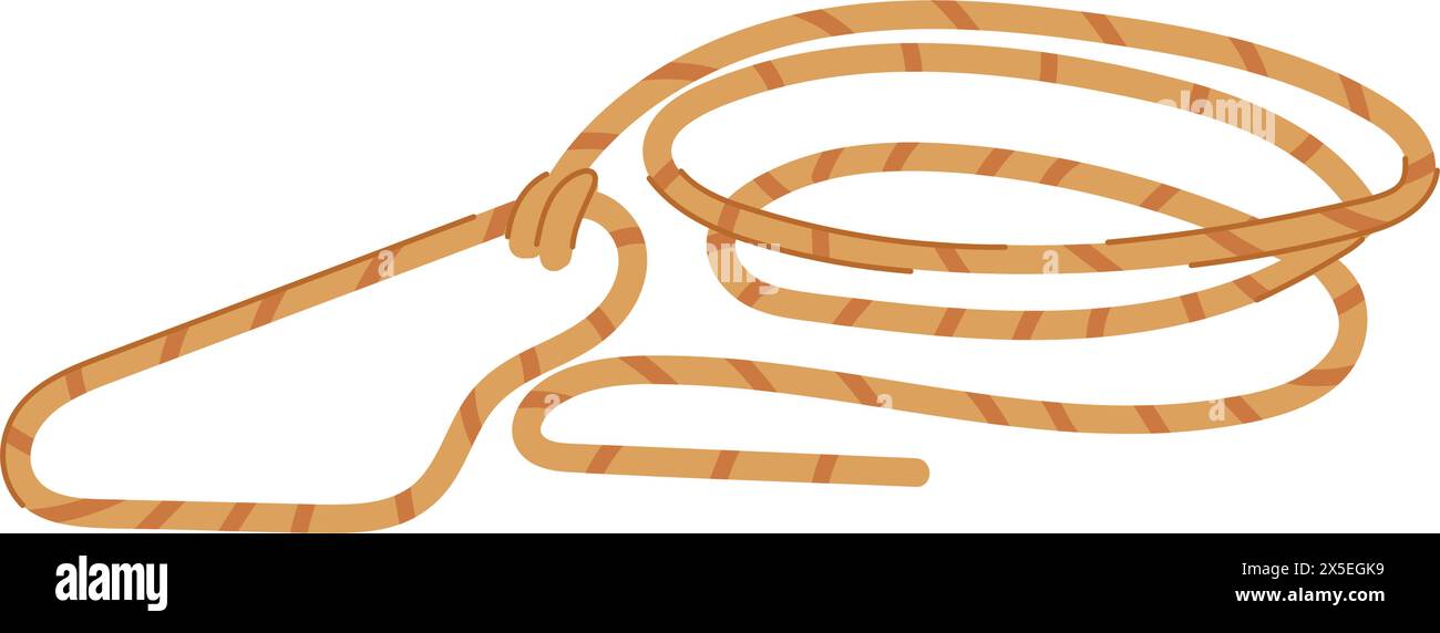 Throw rope illustration Cut Out Stock Images & Pictures - Alamy