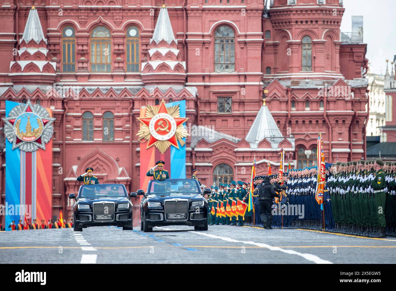 Moscow, Russia. 9th May, 2024. Russian Defense Minister Sergei Shoigu ...