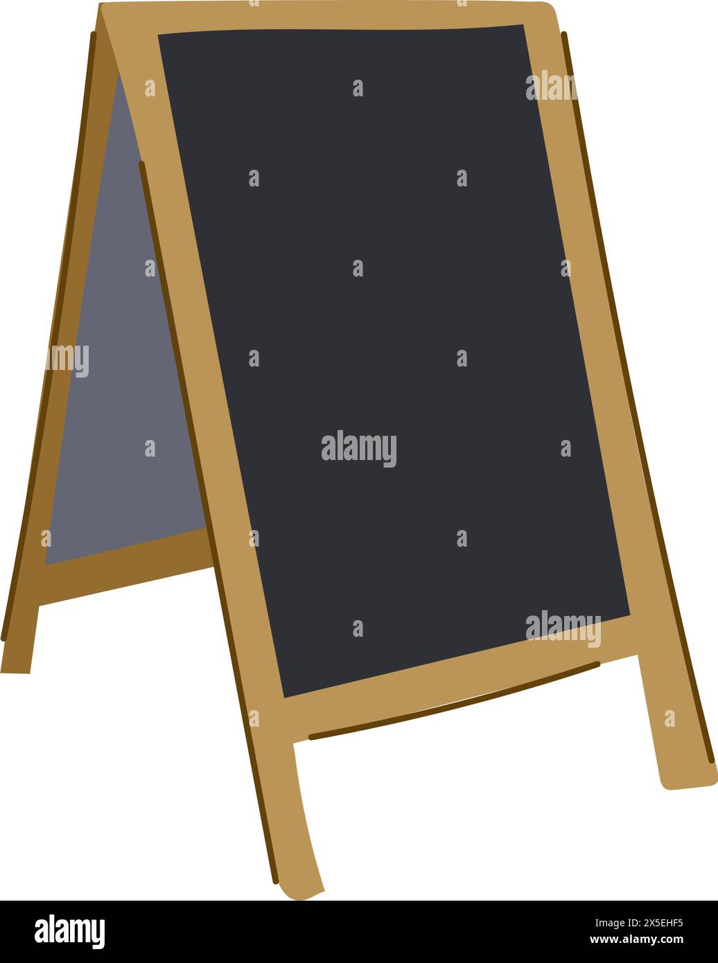 sign outdoor chalkboard cartoon vector illustration Stock Vector Image ...
