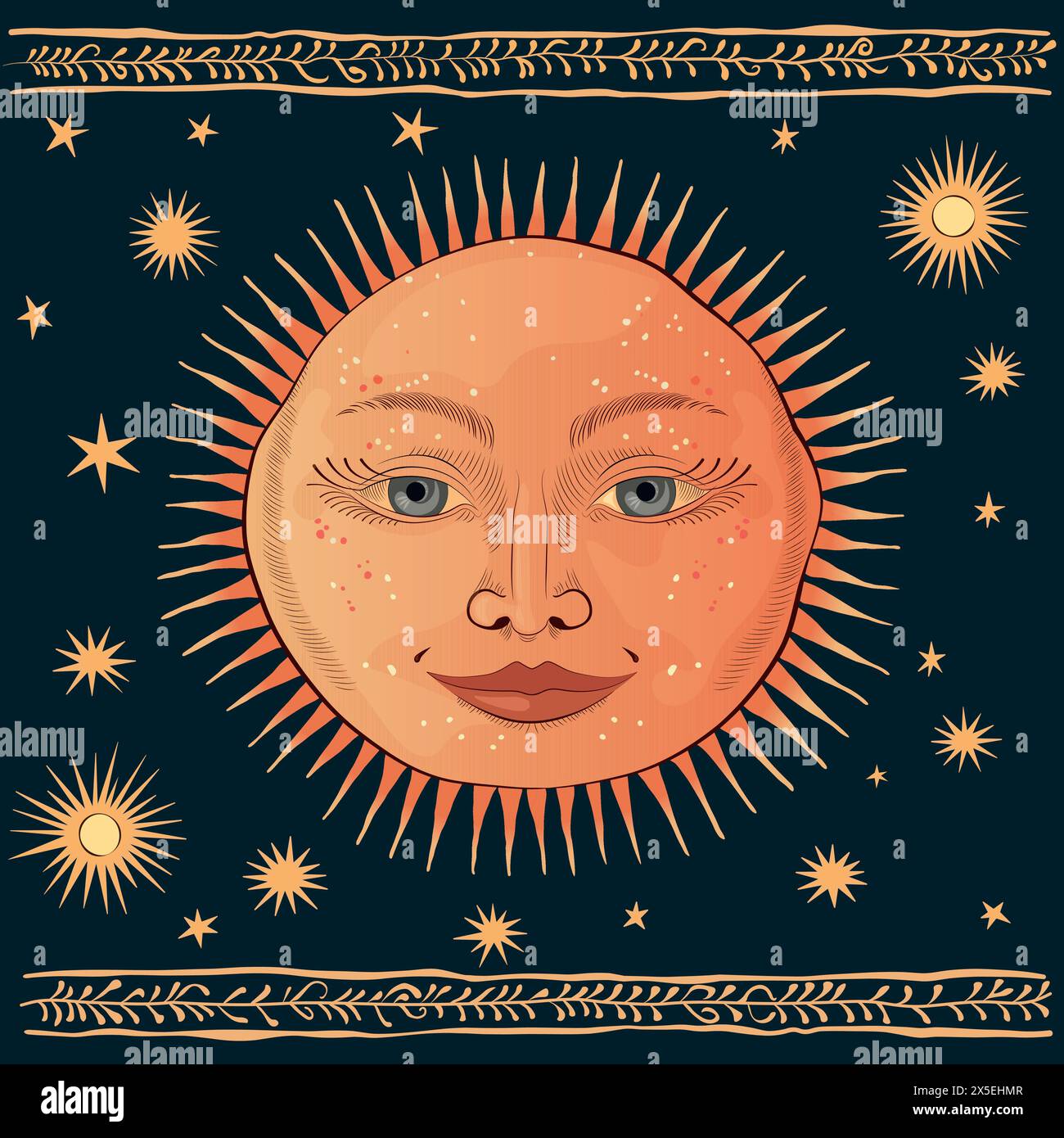 Celestial folklore Stock Vector Images - Alamy