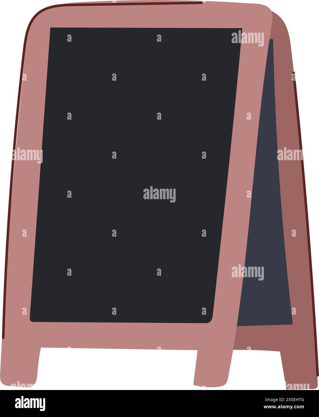 street outdoor chalkboard cartoon vector illustration Stock Vector ...
