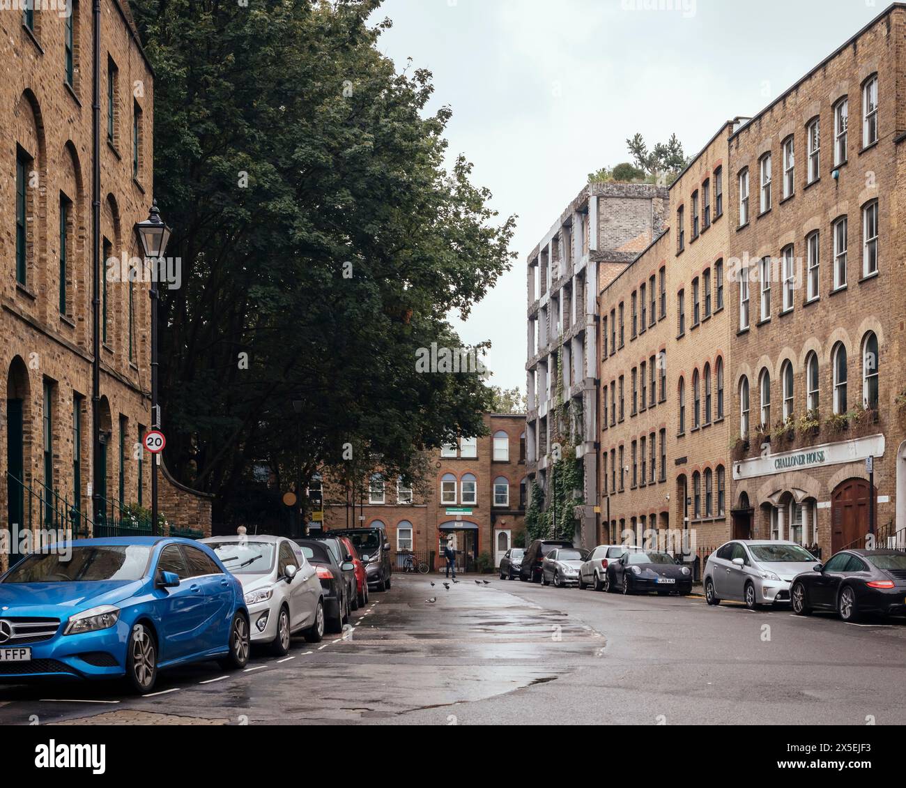 Limestone frame cladding seen at a distance in context with surrounding ...