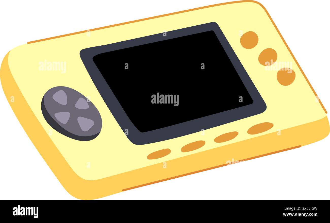 gadget portable gaming device cartoon vector illustration Stock Vector ...