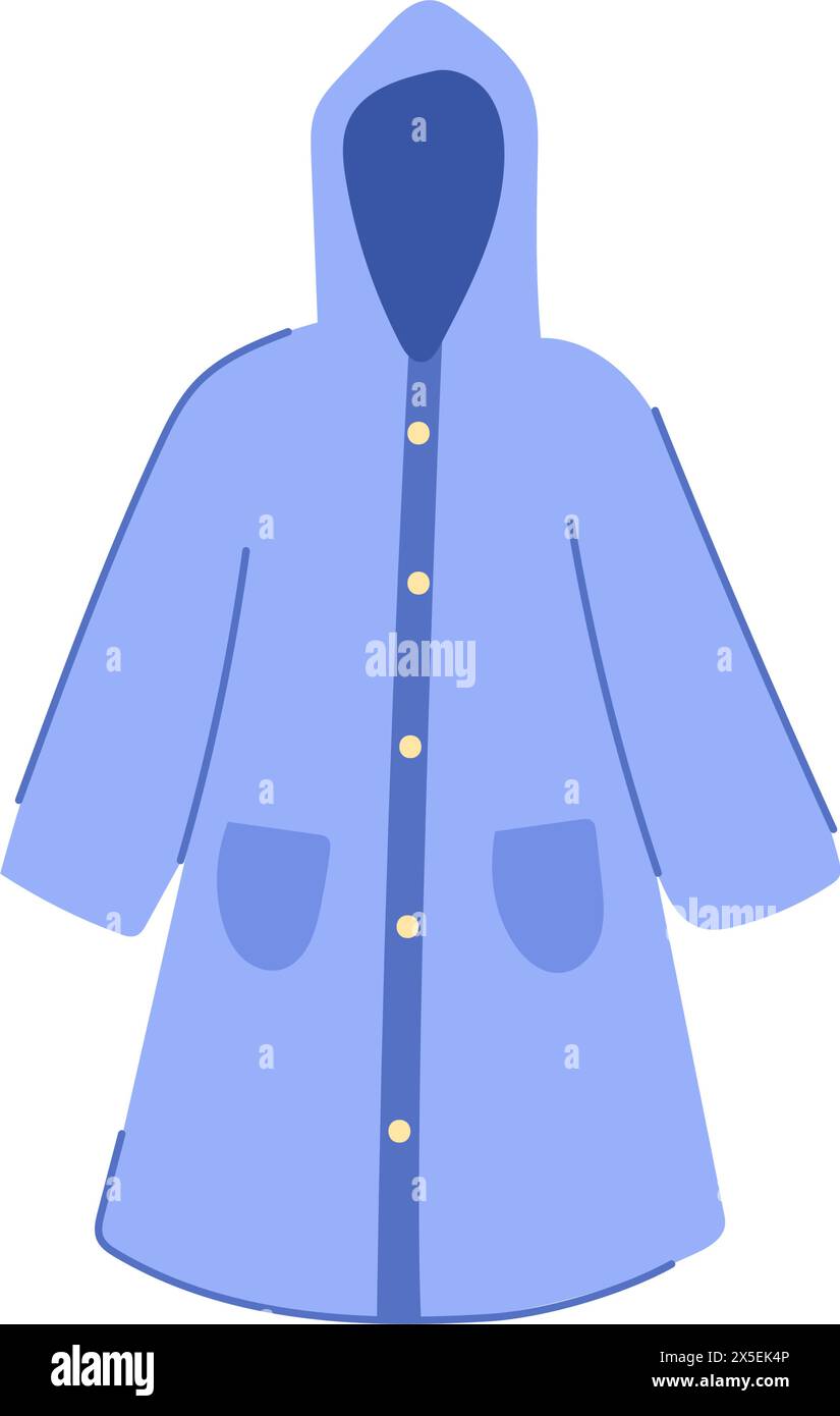 weather rain jacket cartoon vector illustration Stock Vector Image ...