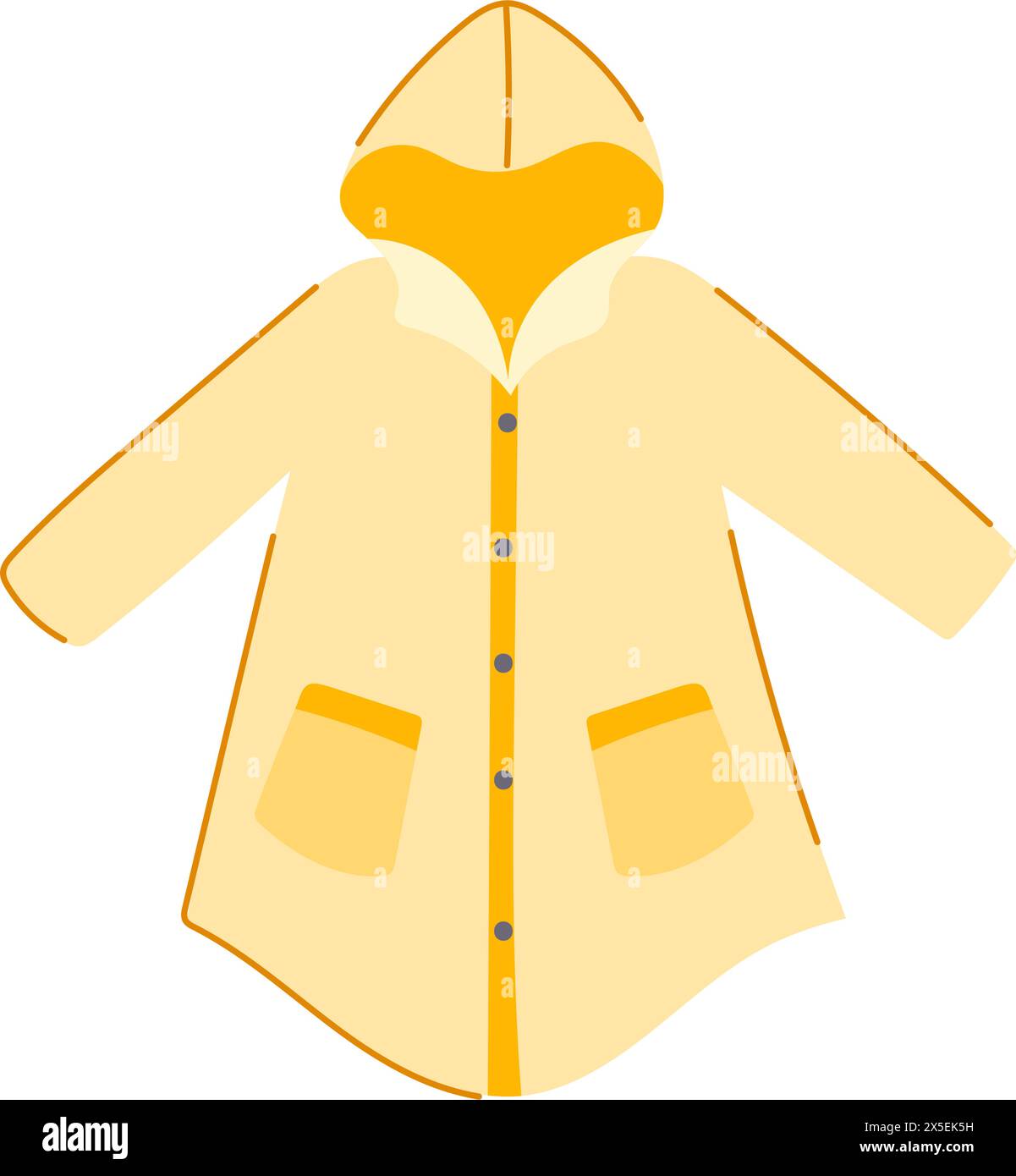 coat rain jacket cartoon vector illustration Stock Vector Image & Art ...