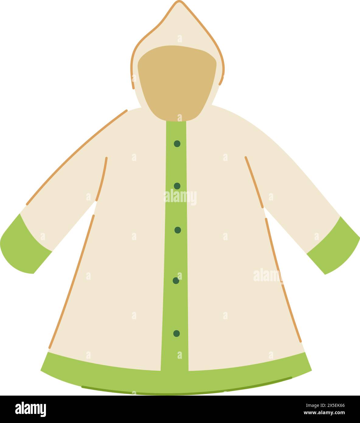 coat rain jacket cartoon vector illustration Stock Vector Image & Art ...