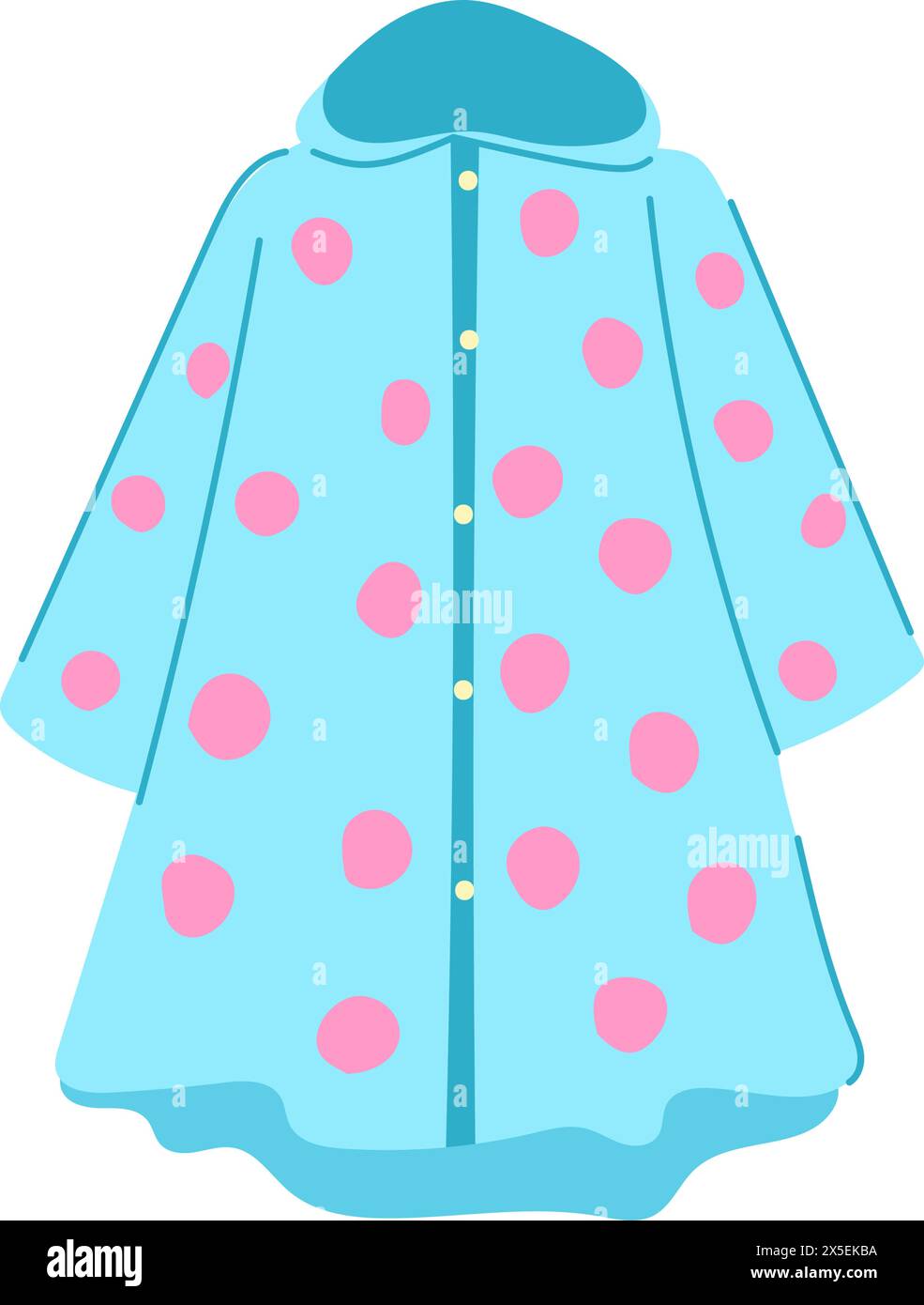 yellow rain jacket cartoon vector illustration Stock Vector Image & Art ...