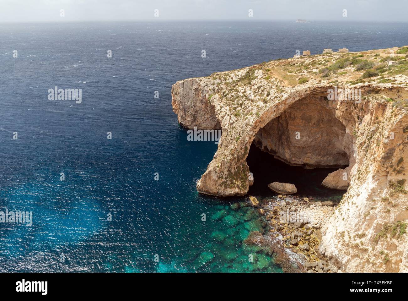The Blue Grotto sea caverns in Malta Stock Photo - Alamy