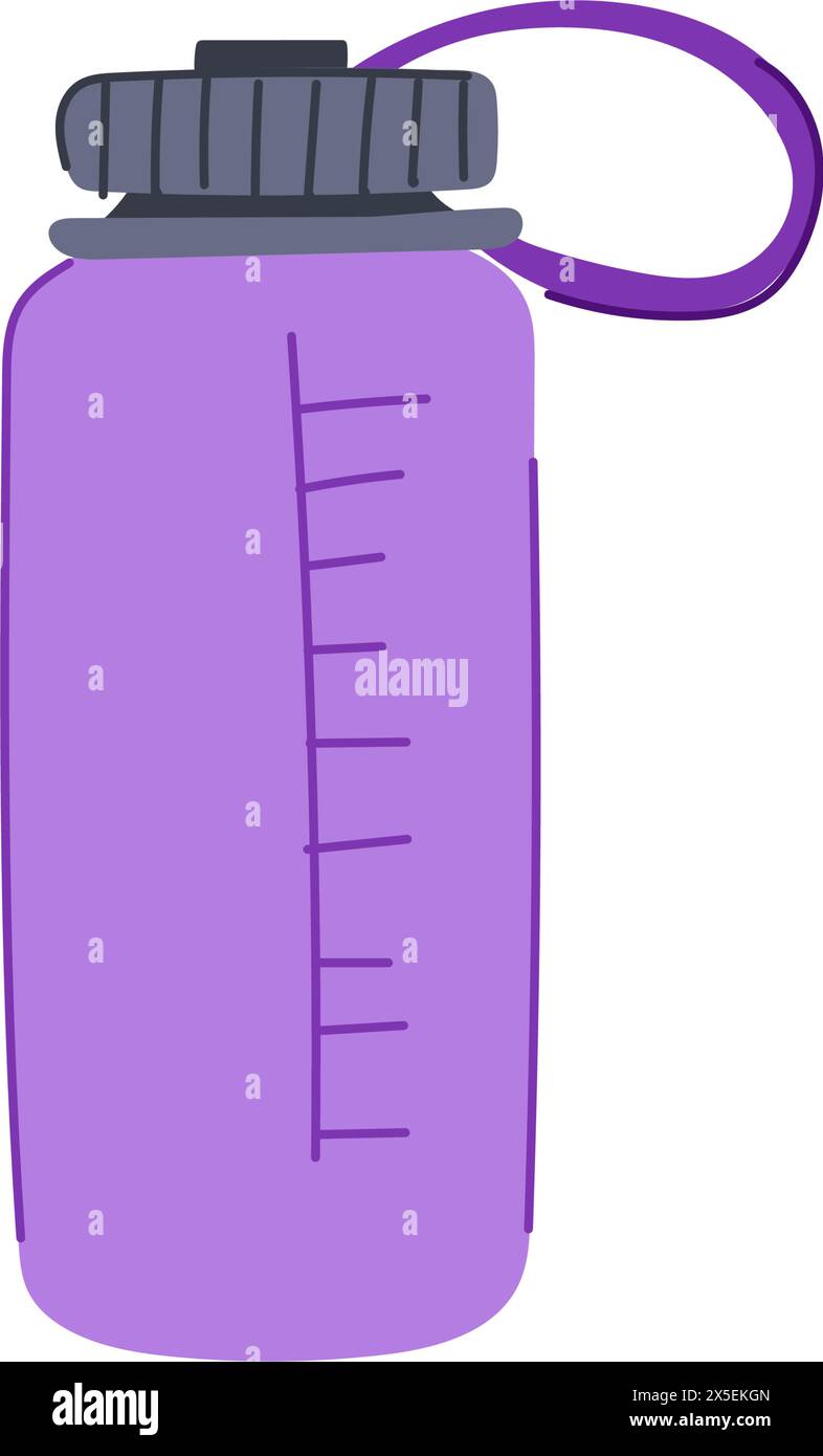 metal reusable water bottle cartoon vector illustration Stock Vector ...