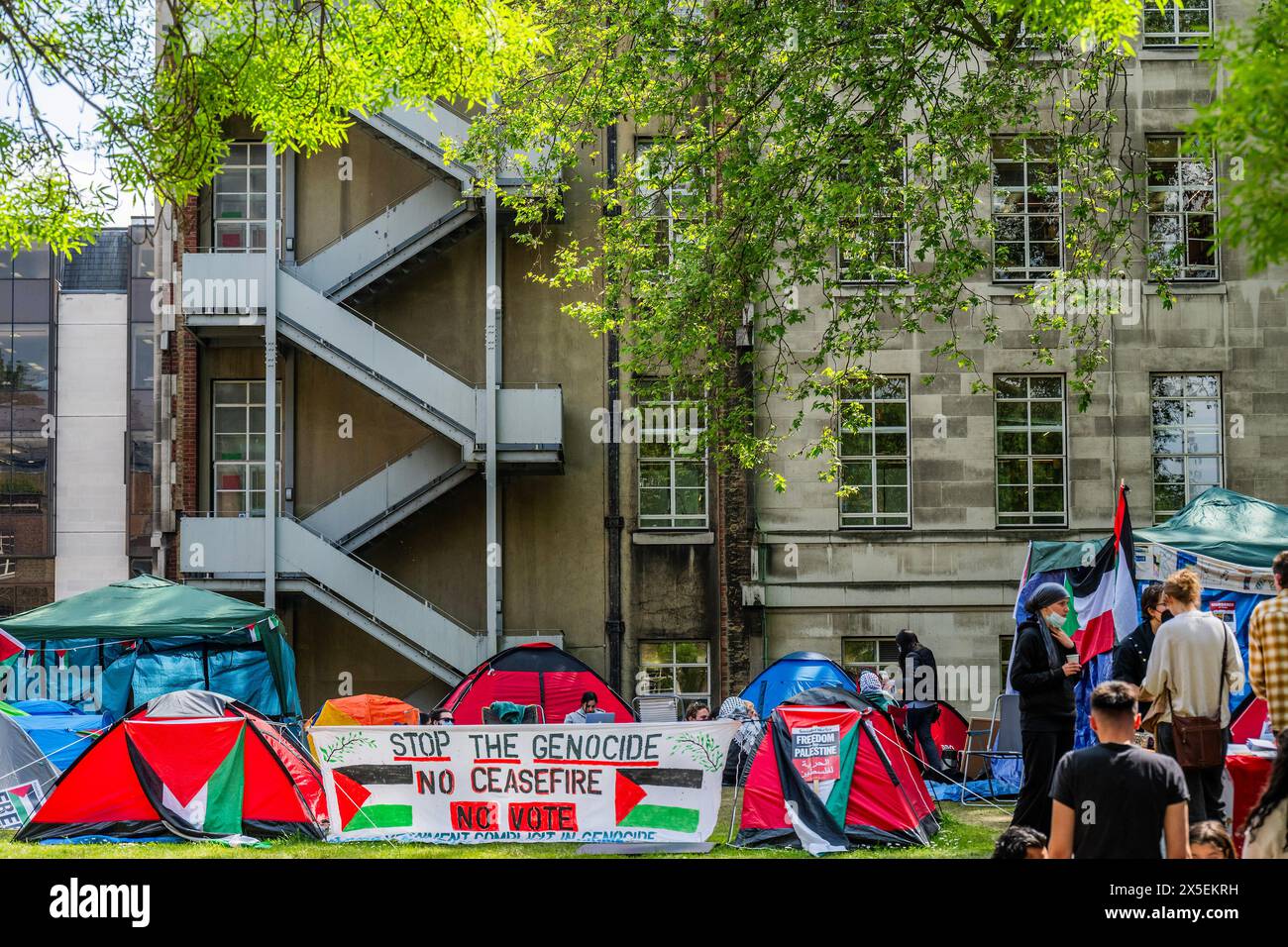 London, UK. 9th May, 2024. People come and go but student life largely ...