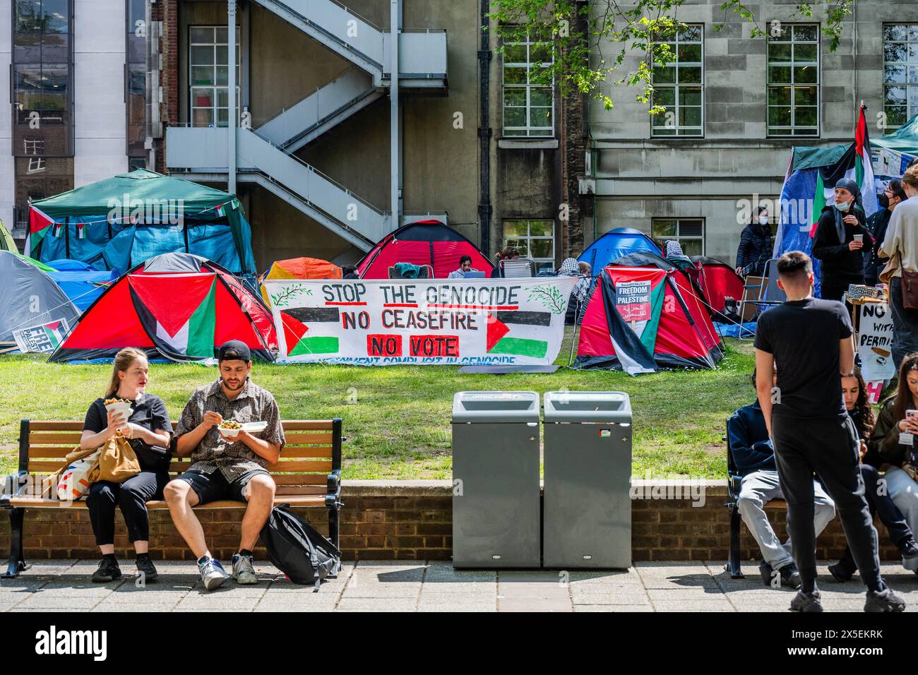 London, UK. 9th May, 2024. People come and go but student life largely ...