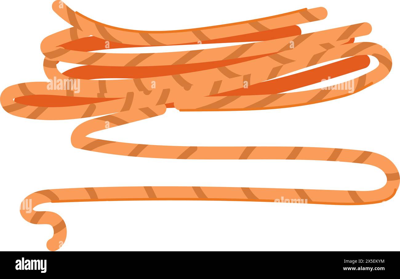 jute rope cartoon vector illustration Stock Vector Image & Art - Alamy