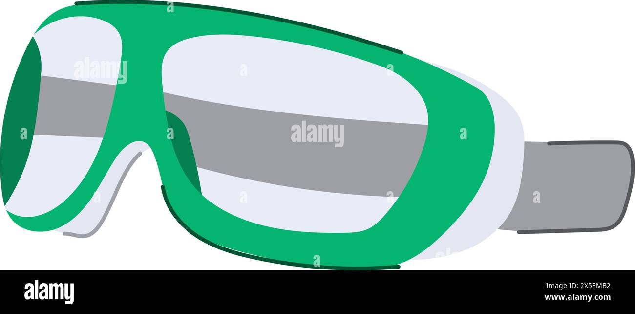 glasses safety goggles cartoon vector illustration Stock Vector Image ...