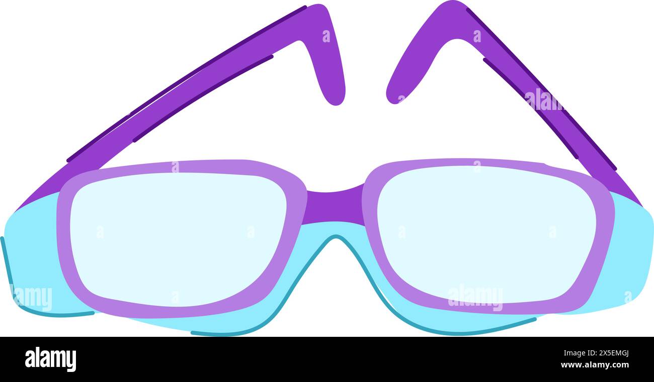 eye safety goggles cartoon vector illustration Stock Vector Image & Art ...