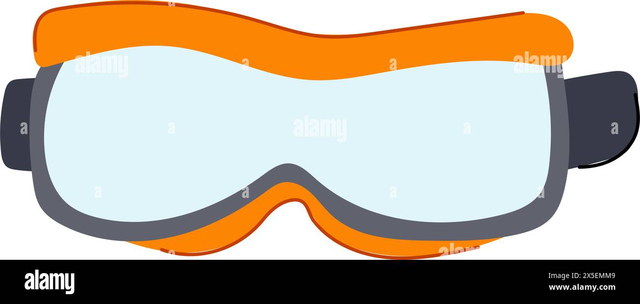 work safety goggles cartoon vector illustration Stock Vector Image ...