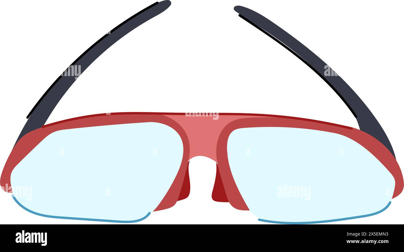 goggle safety goggles cartoon vector illustration Stock Vector Image ...