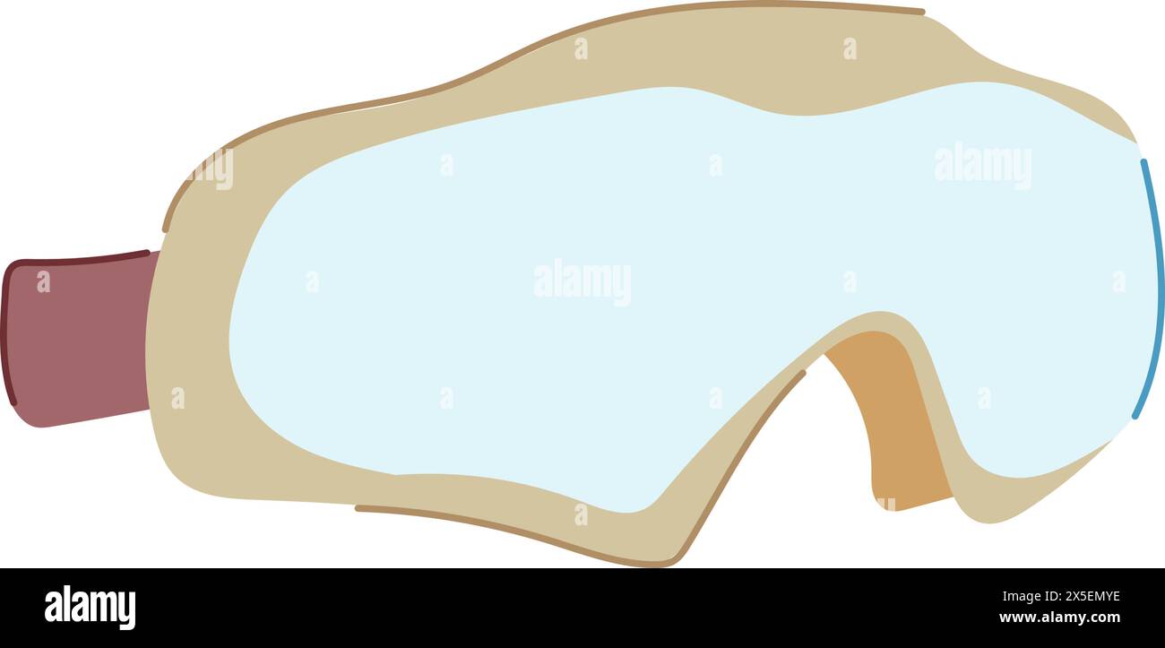 protect safety goggles cartoon vector illustration Stock Vector Image ...