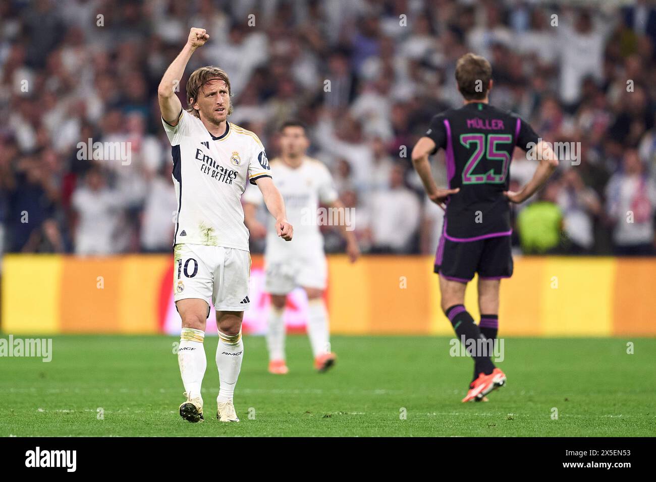 Luka Modric of Real Madrid celebrates during the UEFA Champions League ...