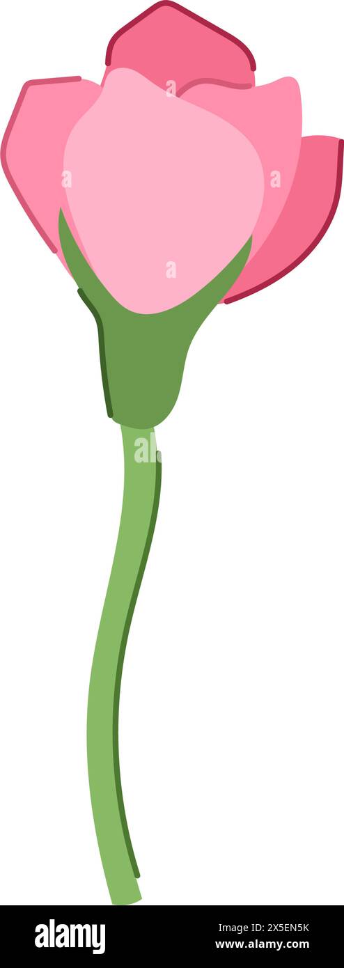 spring sakura cherry blossom cartoon vector illustration Stock Vector ...