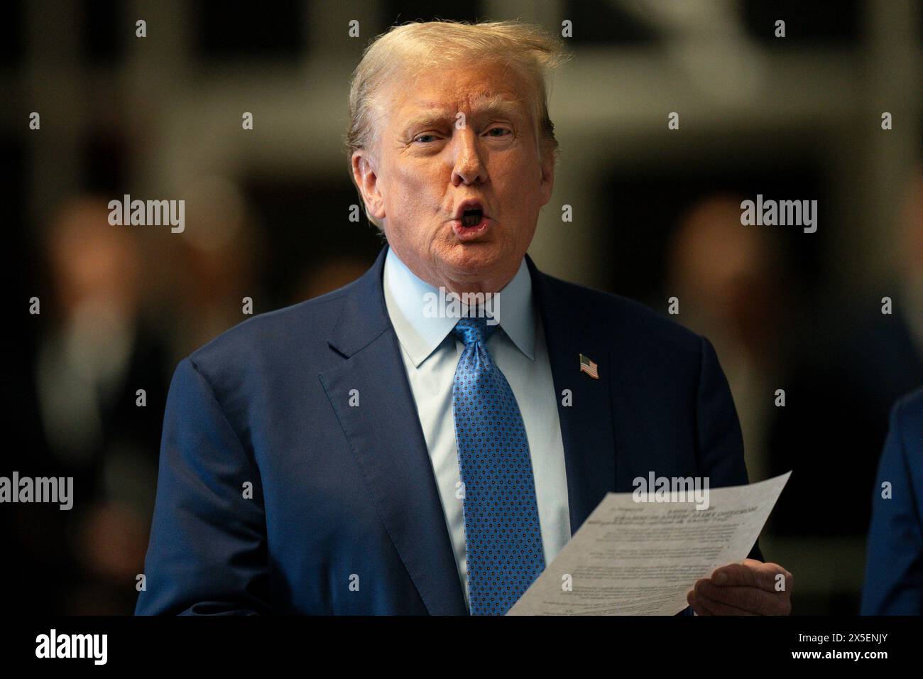 New York, United States. 09th May, 2024. Former President Donald Trump ...