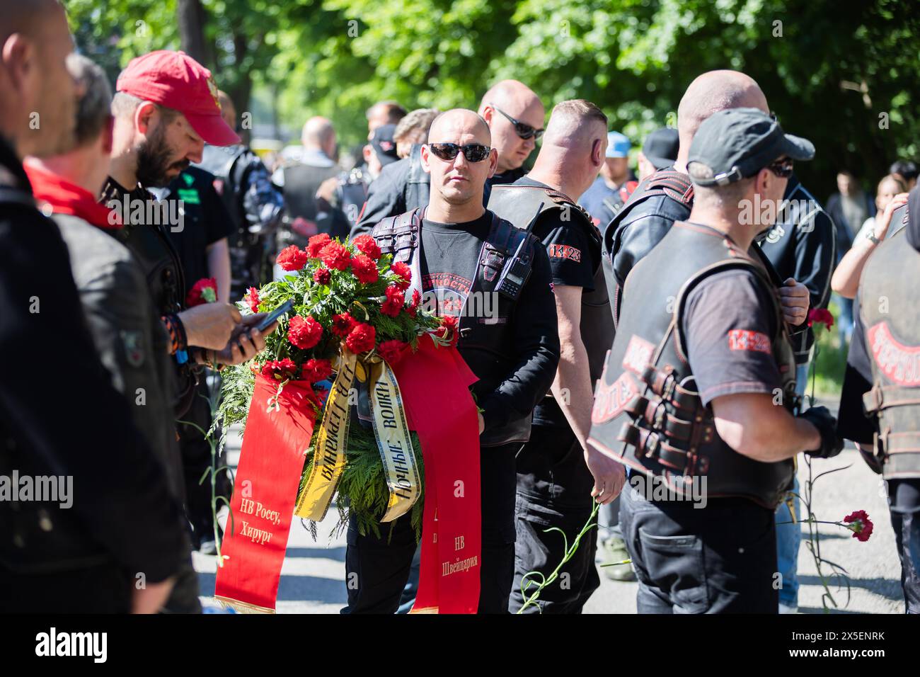 Berlin, Germany. 09th May, 2024. Members of the Russian nationalist ...