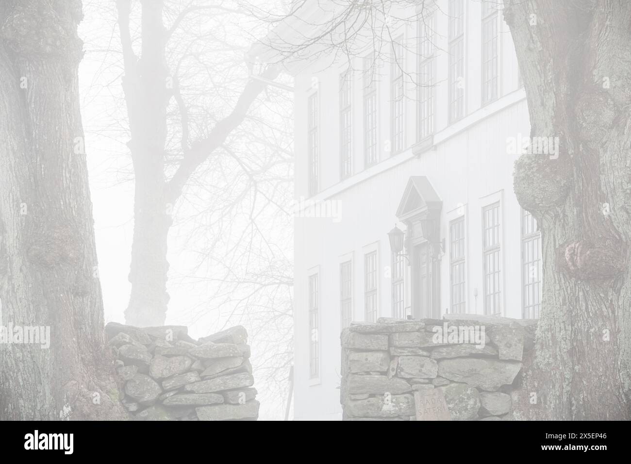A sturdy stone wall in front of building. Rada Sateri is a unique 18th ...