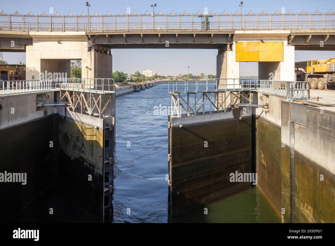 Esna lock and dam was built in 1908 during the reign of Khedive Abbas ...