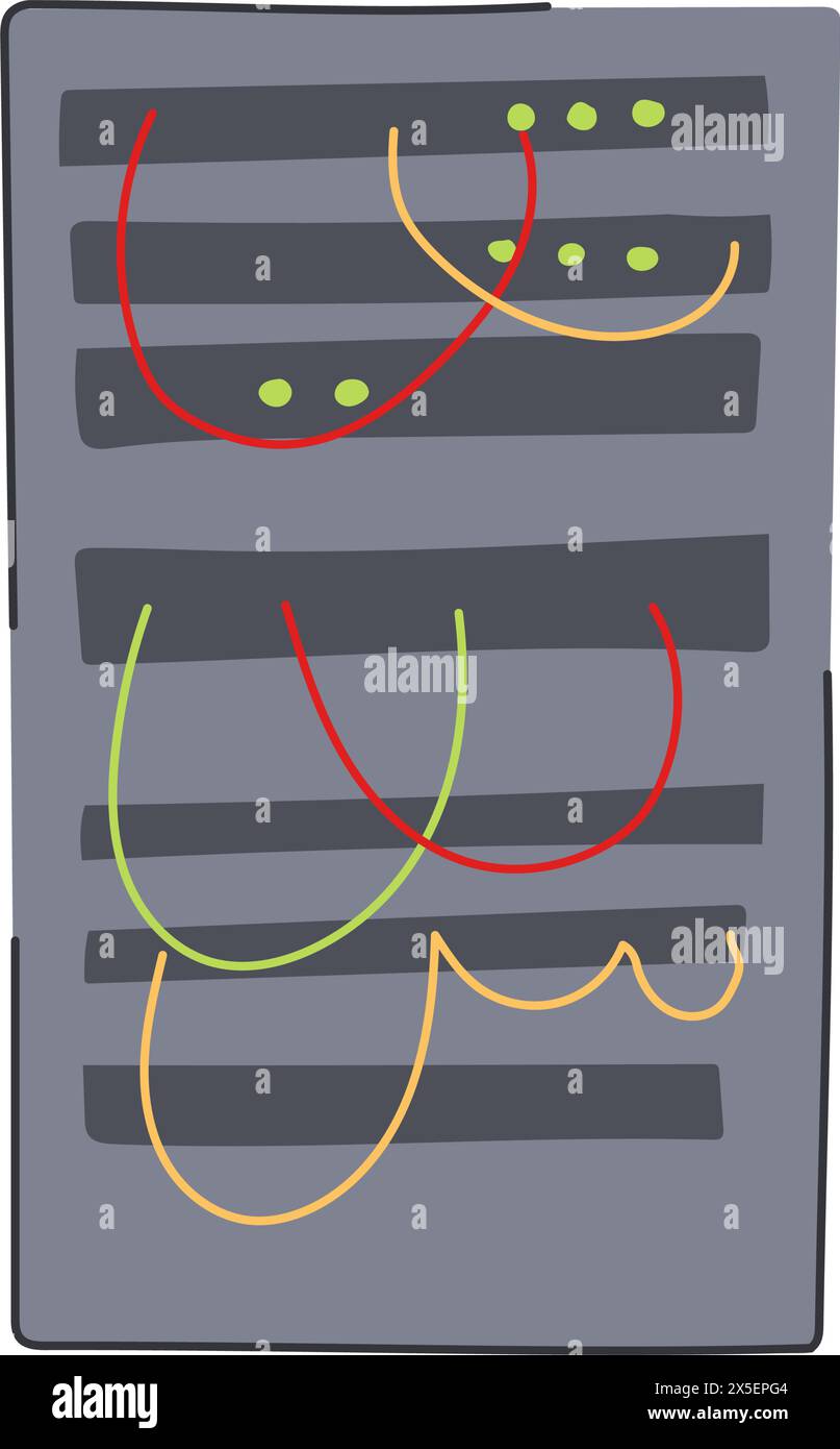 data server rack cartoon vector illustration Stock Vector Image & Art ...