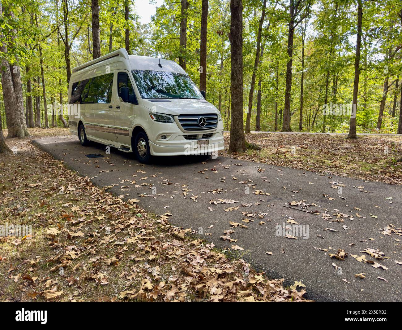 Hohenwald, TN USA - October 8, 2023: A Mercedes camper van at a ...