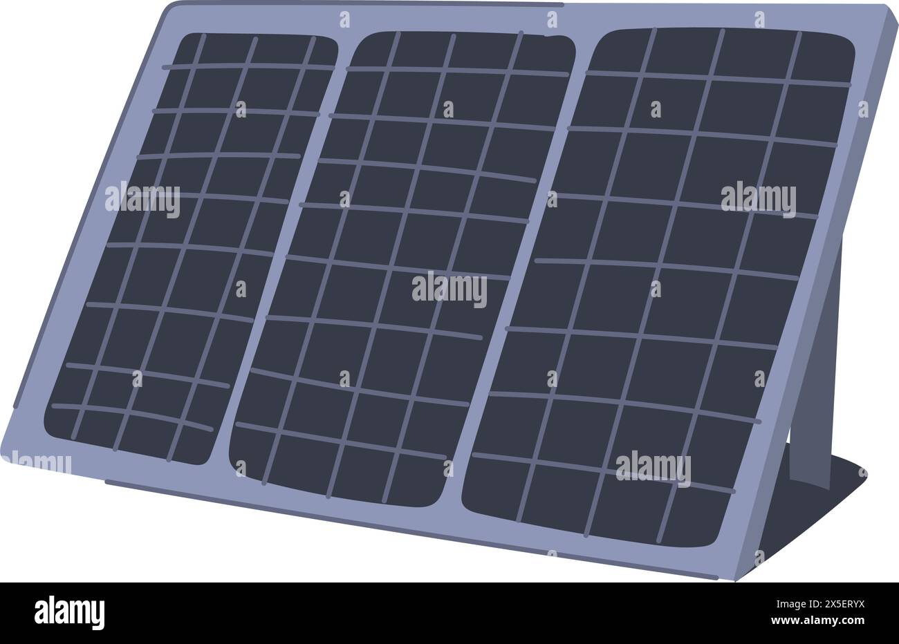 photovoltaic solar panel cartoon vector illustration Stock Vector Image ...