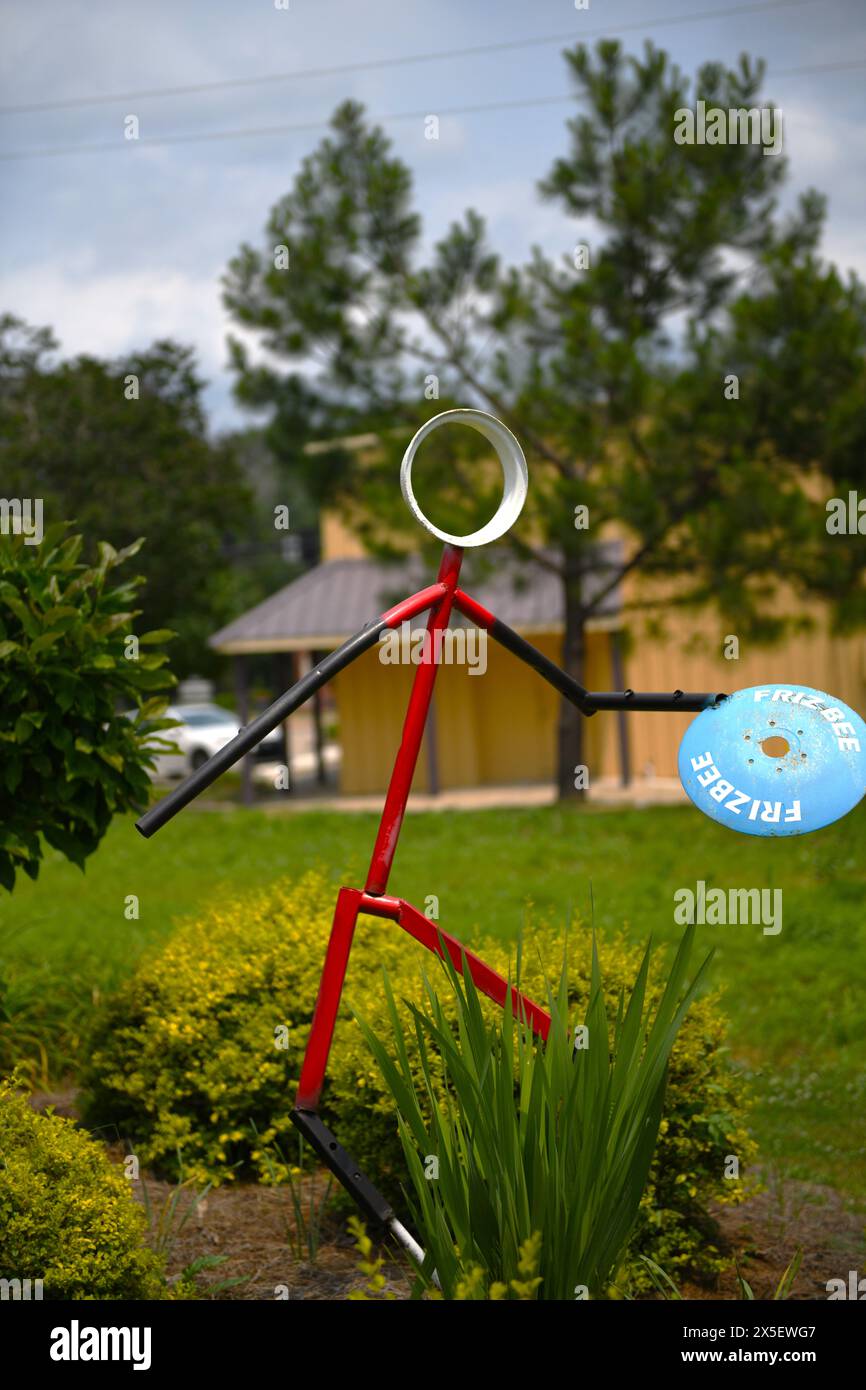 Tossing the frizbee in the Ridgeland Wildflower Field Stock Photo - Alamy