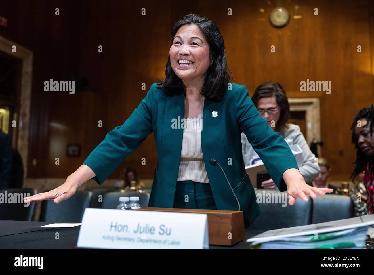 UNITED STATES - MAY 9: Acting Labor Secretary Julie Su arrives for the ...