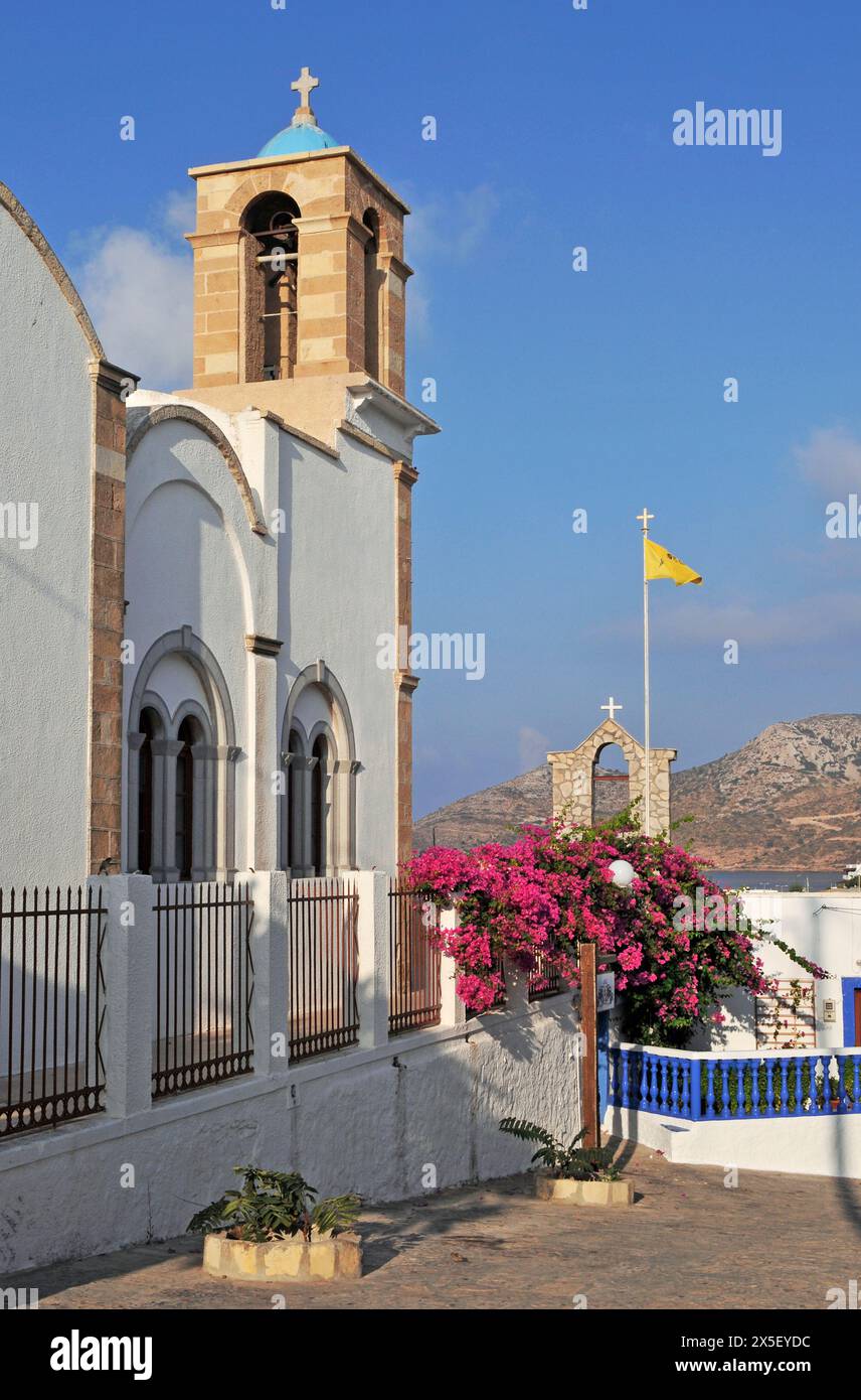 Agios Ioannis Theologos Church, Lipsi, Dodecanese Islands, Greece Stock ...