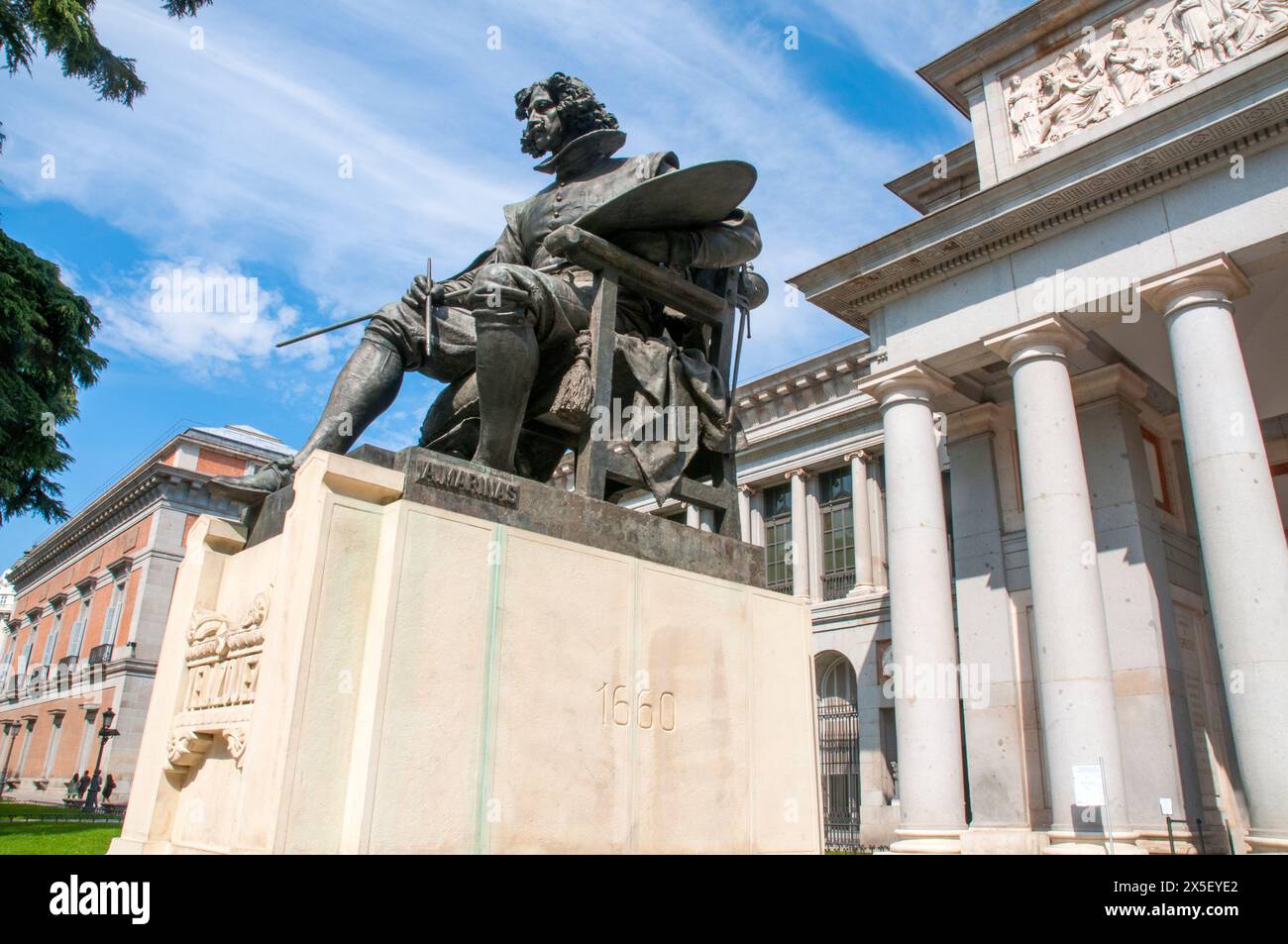 Velazquez facade. El Prado Museum, Madrid, Spain Stock Photo - Alamy