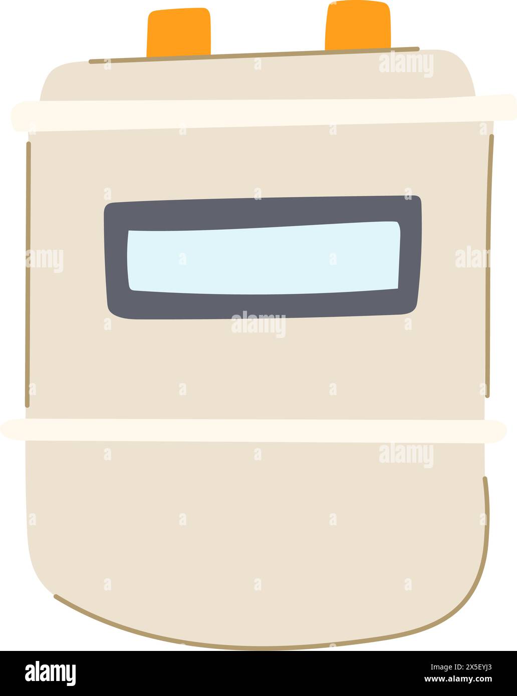 counter water gas meter cartoon vector illustration Stock Vector Image ...